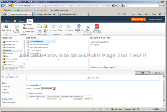 Bytes Matters Creating And Deploying Sharepoint 2010 Standard Webpart Using Vsnet 2010 